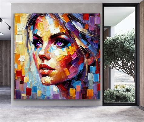 A Contemporary Abstract Expressionist Portrait Of Strength Beauty