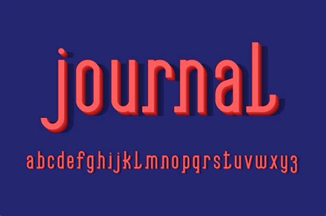 珊瑚字母的體積日記字母表3d 顯示小寫字體孤立的英語字母表向量圖形及更多一組物體圖片 一組物體 凸版效果 剪裁圖 Istock