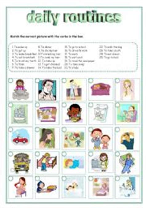 Daily Routines Esl Worksheet By Stainboy76