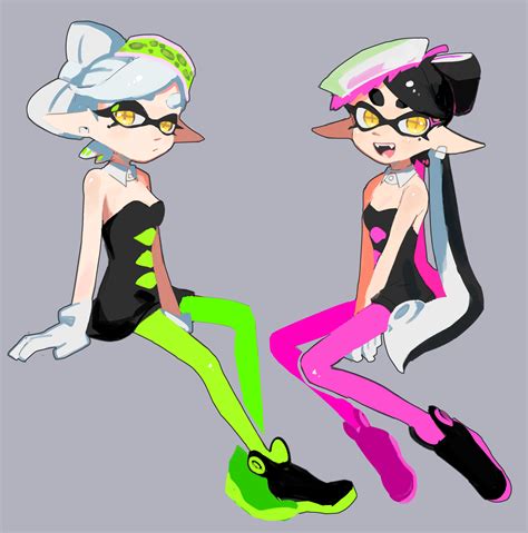 Squid Babes Splatoon Image By Samotyau Zerochan Anime Image Board