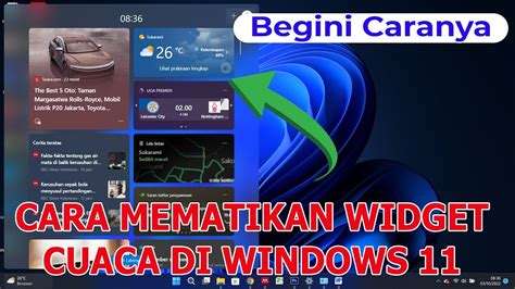 Cara Menghilangkan Widget Cuaca Di Laptop Windows Youtube