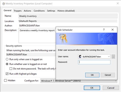Using Windows Task Scheduler Netaphor Siteaudittm Knowledgebase