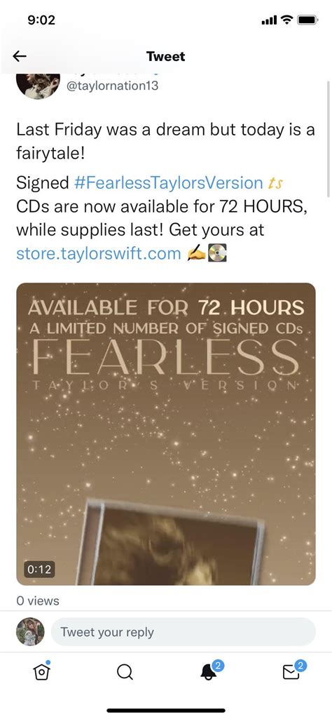 Signed Taylors Version Fearless Cds Out Now R Taylorswiftautographs