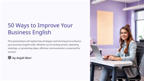 50 Ways To Improve Your Business Englishpptx