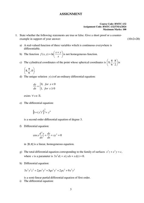 Ignou Bmtc 132 Solved Assignment 2024 English Medium