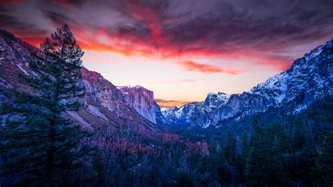 Yosemite National Park Sunset Wallpapers Wallpaper Cave