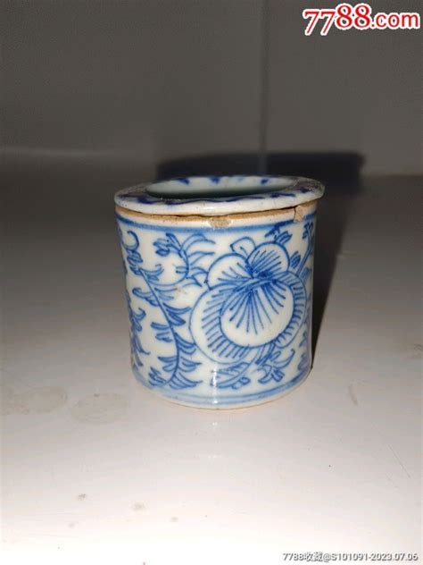 清代青花小罐子青花瓷天天收藏阁阁【7788收藏收藏热线】
