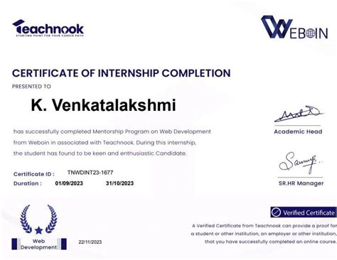 Venkatalakshmi Kotapati On Linkedin Webdevelopment Teachnook