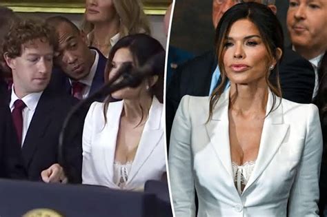Mark Zuckerberg Caught Staring At Lauren Sanchezs Chest At Donald