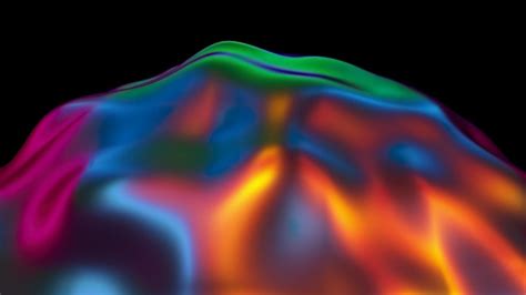 Premium Photo Fluid Iridescent Blob With A Bumpy Surface Computer