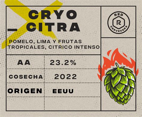 Citra Cryo Hops 232aa 1g Red Cervecera
