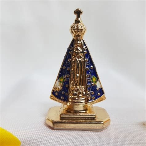 Kit 10 Nossa Senhora Aparecida Para Carro Dupla Face 5cm Mercado Livre
