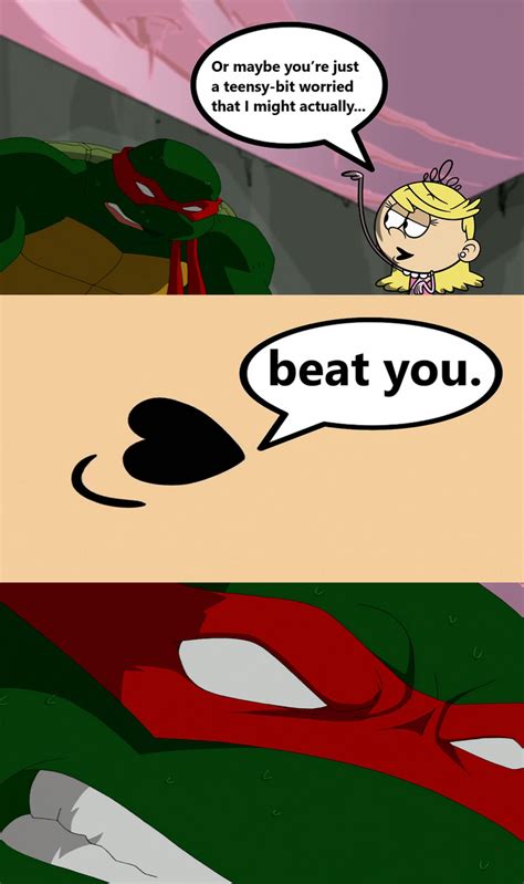 Tlhtmnt The Big Brawl Lola Teases Raph By Niklasm15 On Deviantart