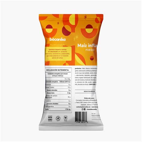 Maiz Inflado Sabor Fuego Bocanika