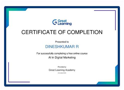 Completed Artificial Intelligence Course Dineshkumar R Posted On The Topic Linkedin