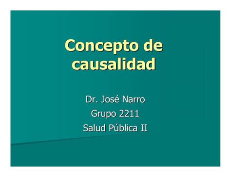 Concepto De Causalidad Iovanny Cruz Ojeda Udocz