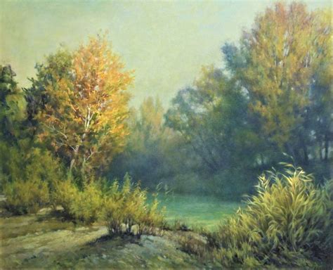 Осеннее утро картина на Мольберт Работы Картины Художники