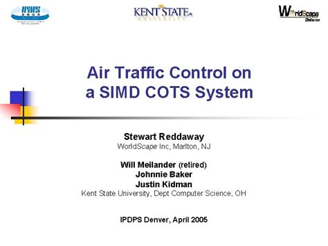 Air Traffic Control On A Simd Cots System
