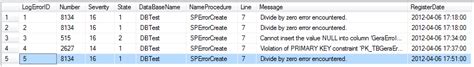 Gravando Erros No Sql Server Imasters