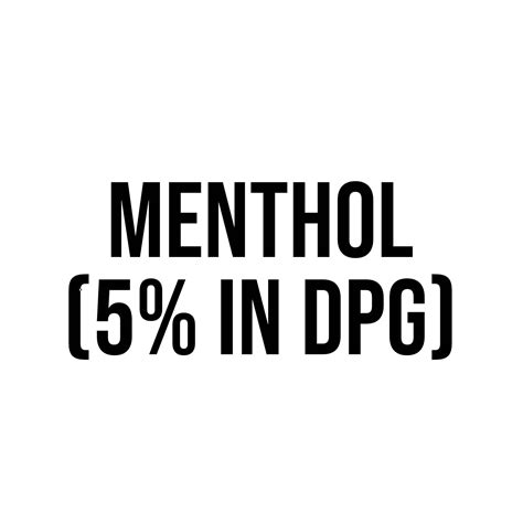 Menthol 5 In Dpg World Of Aromas