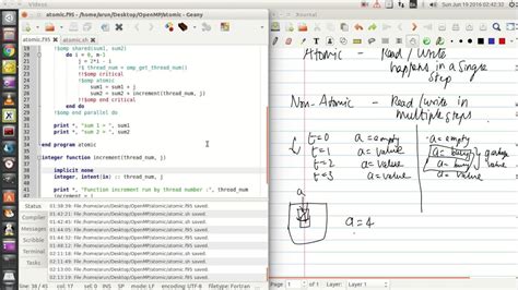 Fortran With Openmp 022 Atomic Construct And Atomic Operators Youtube
