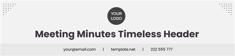 Meeting Minutes Timeless Header Template Edit Online And Download