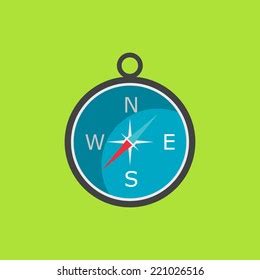 Campass Icon Navigation Concept Hand Mouse Stock Vector Royalty Free