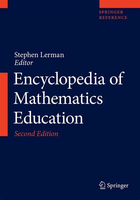 Encyclopedia Of Mathematics Education Uk Lerman Stephen 9783030157883 Books