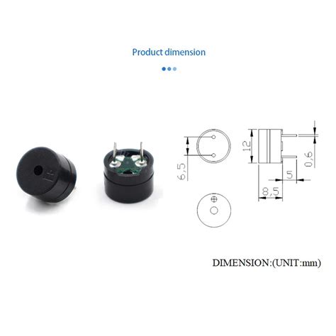 Passive Buzzer V Speaker O Bunyi Beep Suara Bagus Arduino Pasif Volt Diameter Mm Lazada