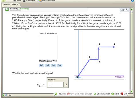Solved The Figure Below Is A Pressure Versus Volume Graph Chegg Com