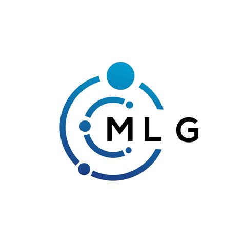 Mlg Letter Technology Logo Design On White Background Mlg Creative