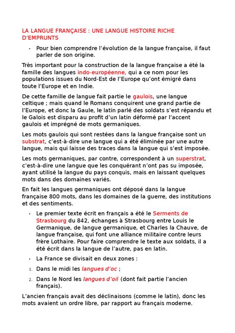 Francese Orale Francofonia Appunti Di Lingua Francese Docsity