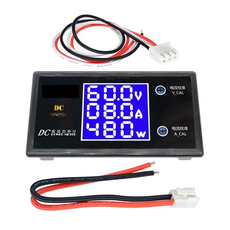 Daishujie Dc 0 100v 10a Display Digital Voltmeter Ammeter Wattmeter