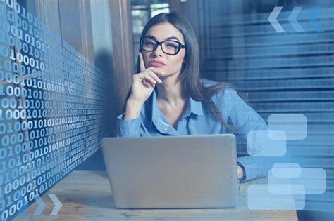 Premium Photo Woman Is Working On Something With Grey Laptop At The Table