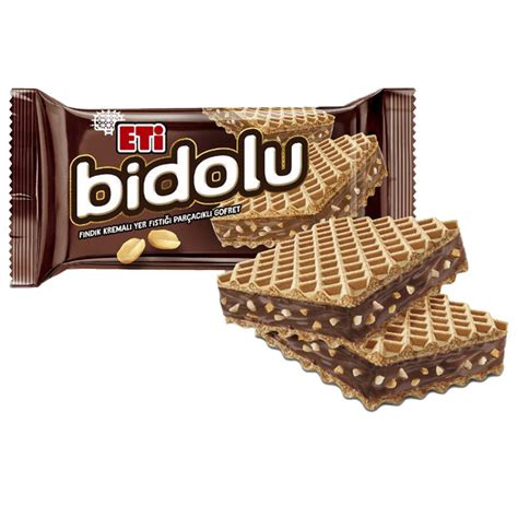 Eti Bidolu Fındık Kremalı Yer Fıstığı Parçacıklı Gofret g x lü Fiyatı Avansas