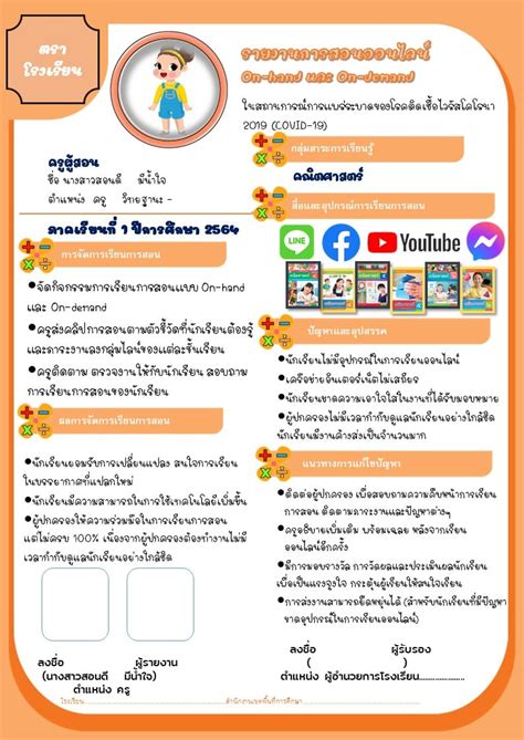 ☘️🌺แบ่งปัน รายงานการสอน On Hand สื่อคณิตศาสตร์ By ครูกรร