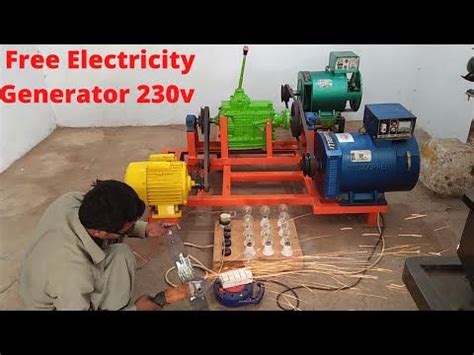 Free Energy Generator 3Hp Motor With 15KW And 12KW Alternator Free Electricity Generator 230v