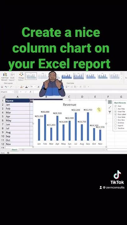 How To Create A Column Chart In Excel 📊 Excel Excelshortcuts Shorts