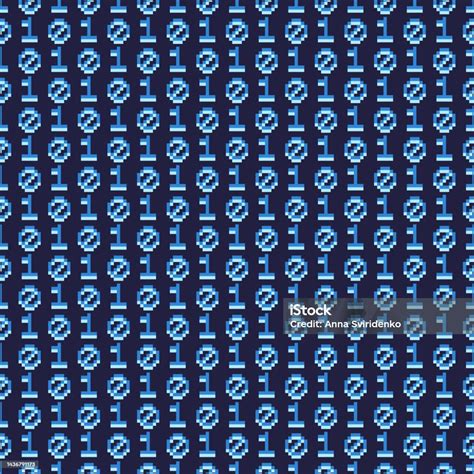 Big Data Illustration Binary Code Seamless Pattern Stock Illustration