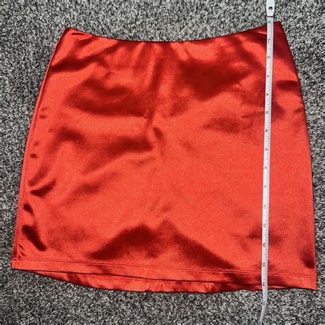 Red Satin Mini Skirt Dolls Kills Trickz N Treatz Depop