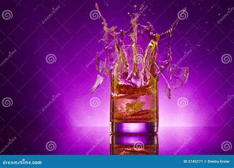 Violet Splash Stock Image Image 2745771