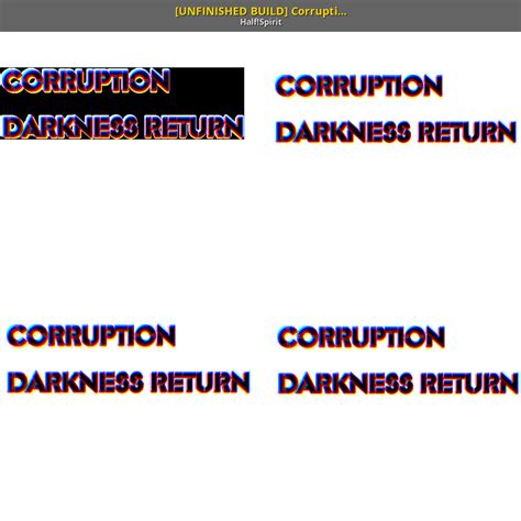Unfinished Build Corruption Darkness Return Friday Night Funkin