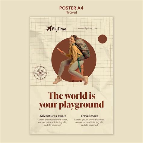 Free Psd Travel Template Design