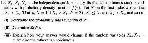 Solved Let X X X Ldots Be Chegg