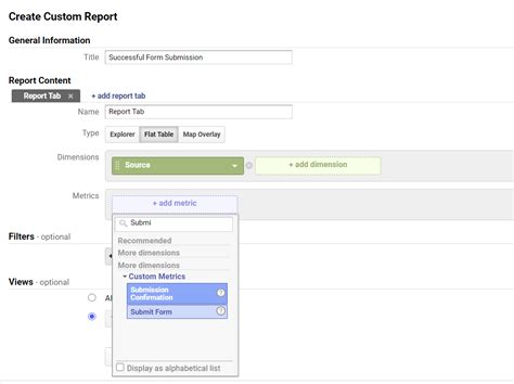 How To Create Custom Metrics In Google Analytics Conversion Uplift