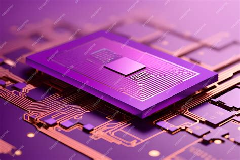 Premium Photo Microchip Design For The Development Of Fast