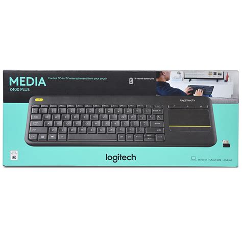 Logitech K400 Plus Wireless Touch Keyboard Black 920 007165 Msy