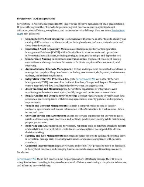 Ppt Servicenow Itam Best Practices Powerpoint Presentation Free