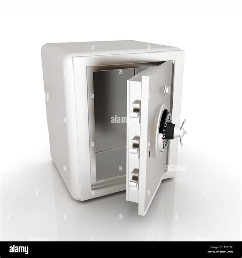 Security Metal Safe With Empty Space Inside Stock Photo Alamy