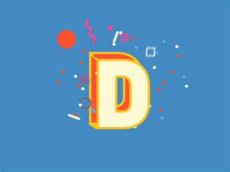 Animated Letter D 